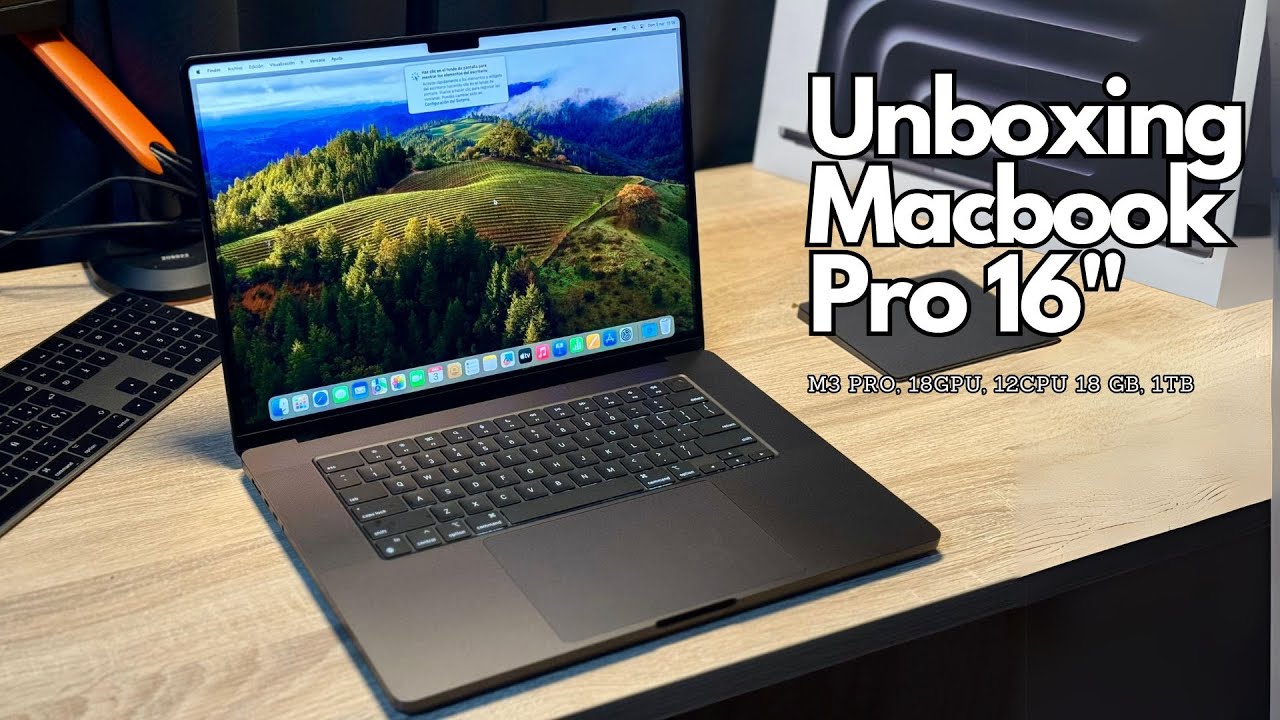Unboxing Macbook Pro 16" M3 Pro SpaceBlack. - YouTube