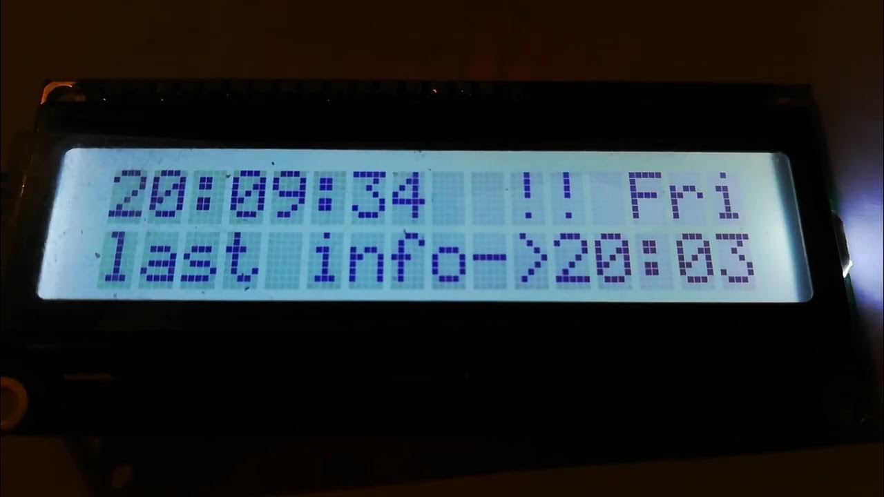 NTP clock with weatherstation (RP2040-Zero and ESP8266-01) on i2c LCD1602 display (2) - YouTube