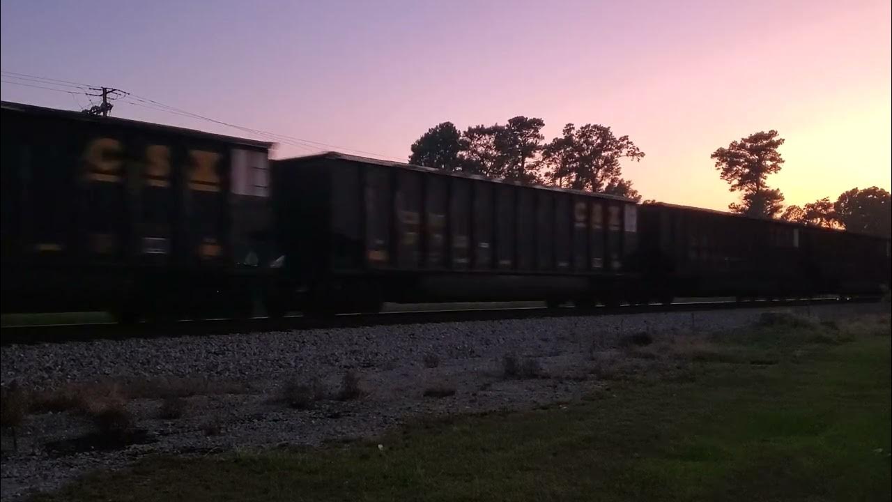 CSX Empty Coal Train Atmore, AL - YouTube