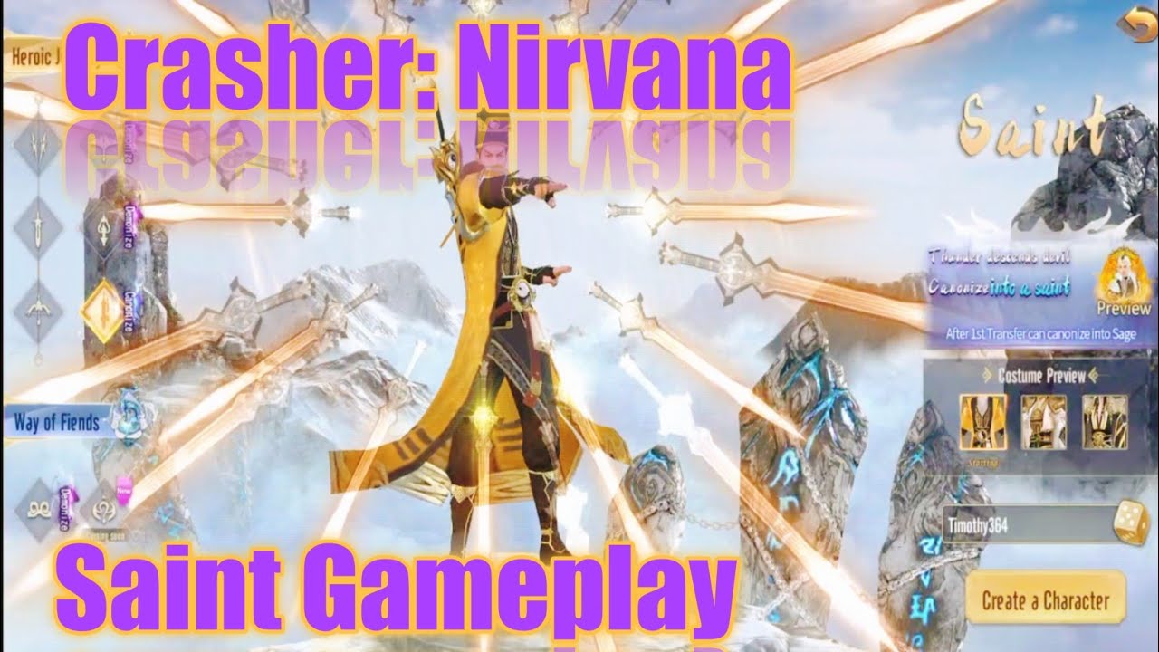 Crasher: Nirvana Ultra Graphics Saint Gameplay Walkthrough - YouTube