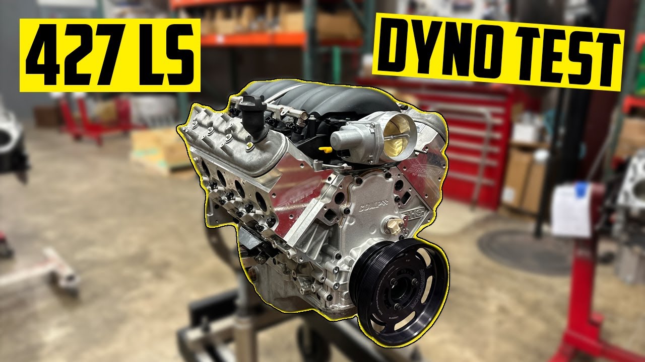 427" LS Engine Dyno Testing! (supercharger rated) - YouTube