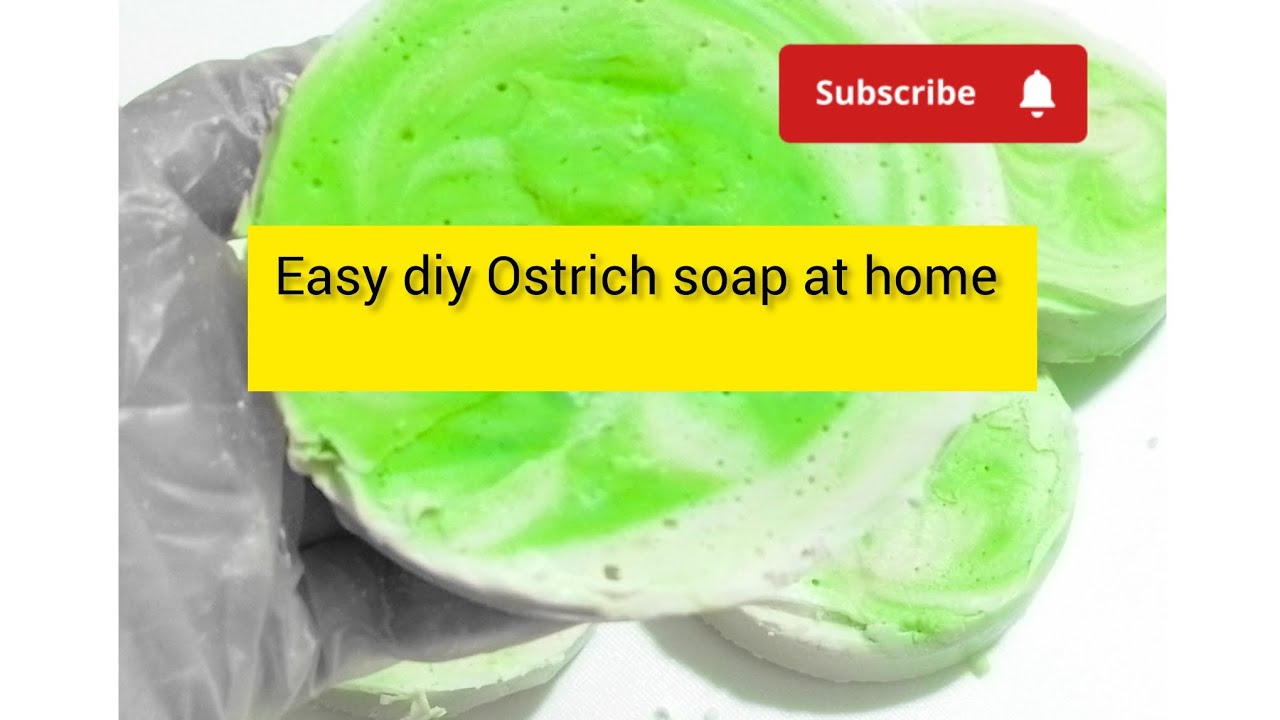 easy diy craft ostrich soap at home - YouTube