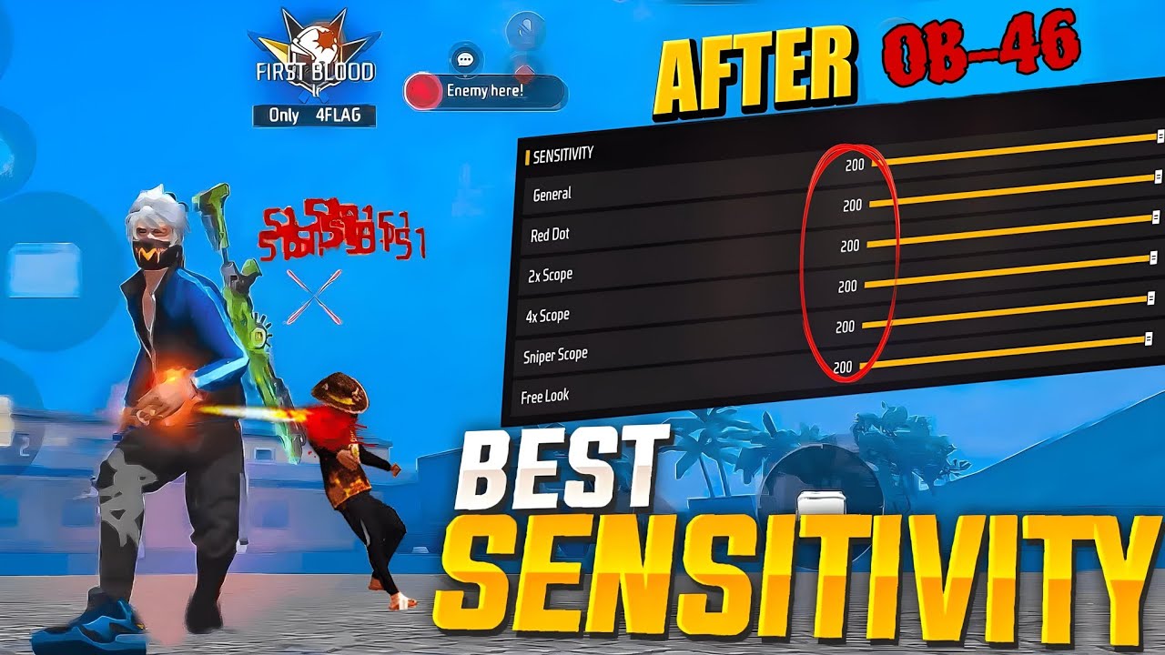 NEW🎯 UPDATE⚙️SETTINGS⚡FREE FIRE HEADSHOT SENSITIVITY 2024 ♥️HUD + SENSI ...