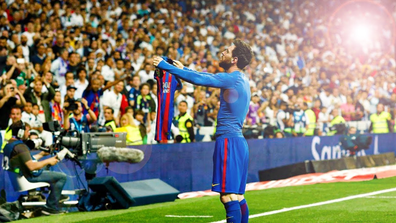 MESSI GOL NO ULTIMO MINUTO VS REAL MADRID 2017 (4K) - YouTube