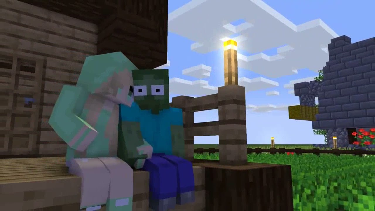 🔝Monster School : ZOMBIE LOVE STORY ( zombie fall in love ) - Minecraft ...