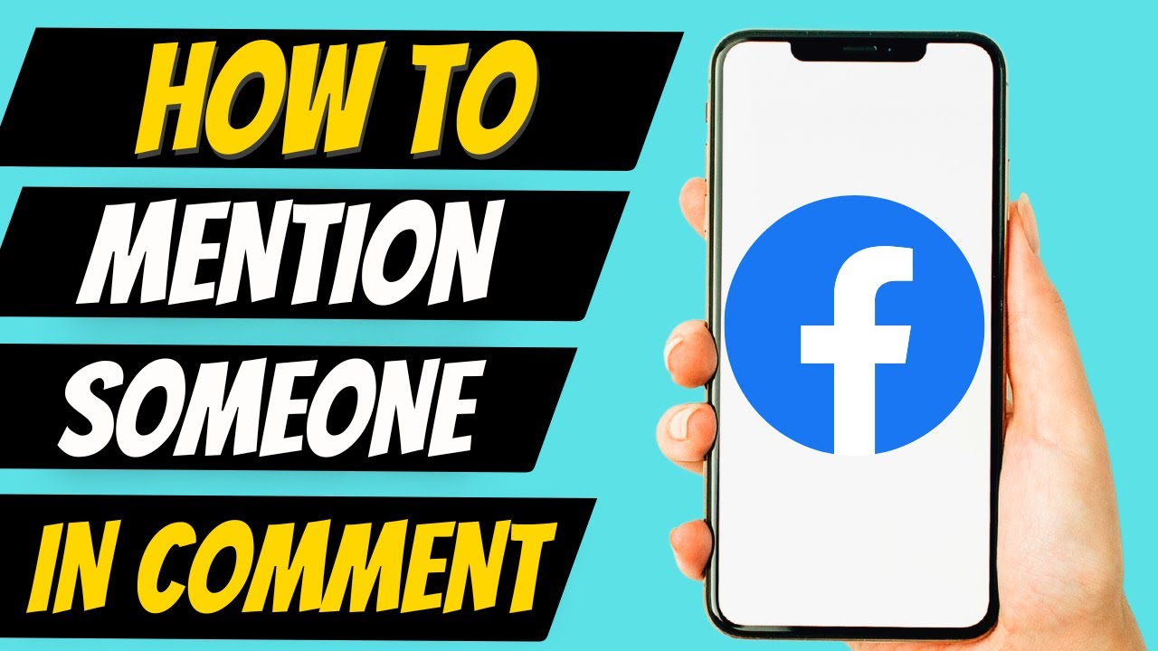 How To Mention Someone In A Comment On Facebook (EASY) - YouTube