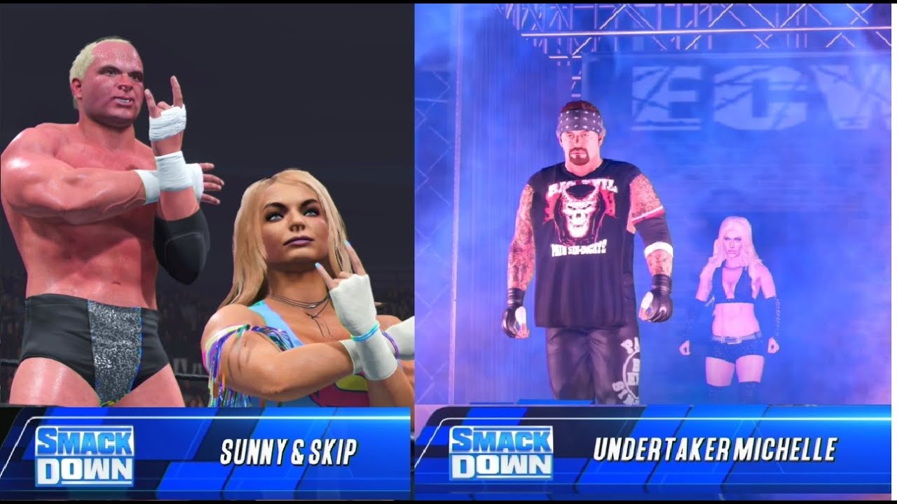 【Mixed Match】The Undertaker & Michelle vs. Skip & Sunny /WWE 2K23 - YouTube