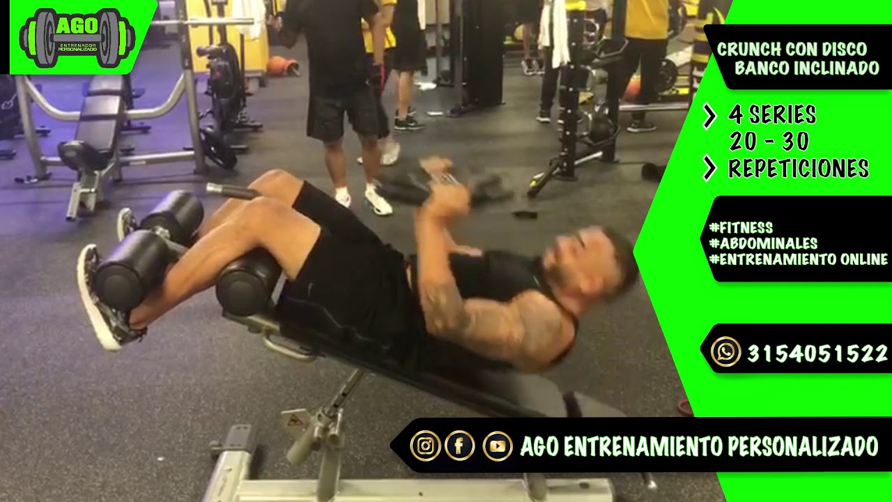 A.G.O. CRUNCH CON DISCO BANCO INCLINADO - YouTube