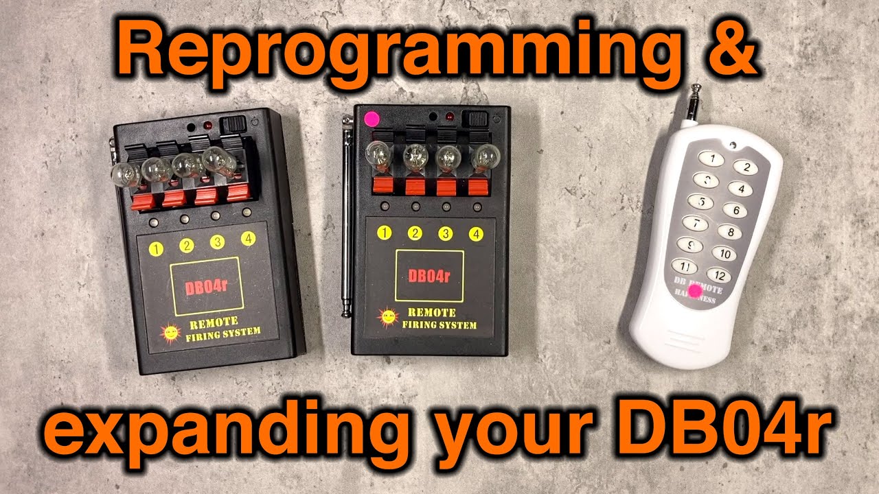 DB04r - Reprogramming and expanding your 4 cue firing system - YouTube