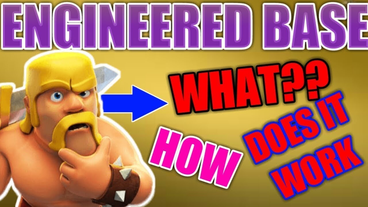 Engineer base and Rushed base in clash of clan meaning - YouTube