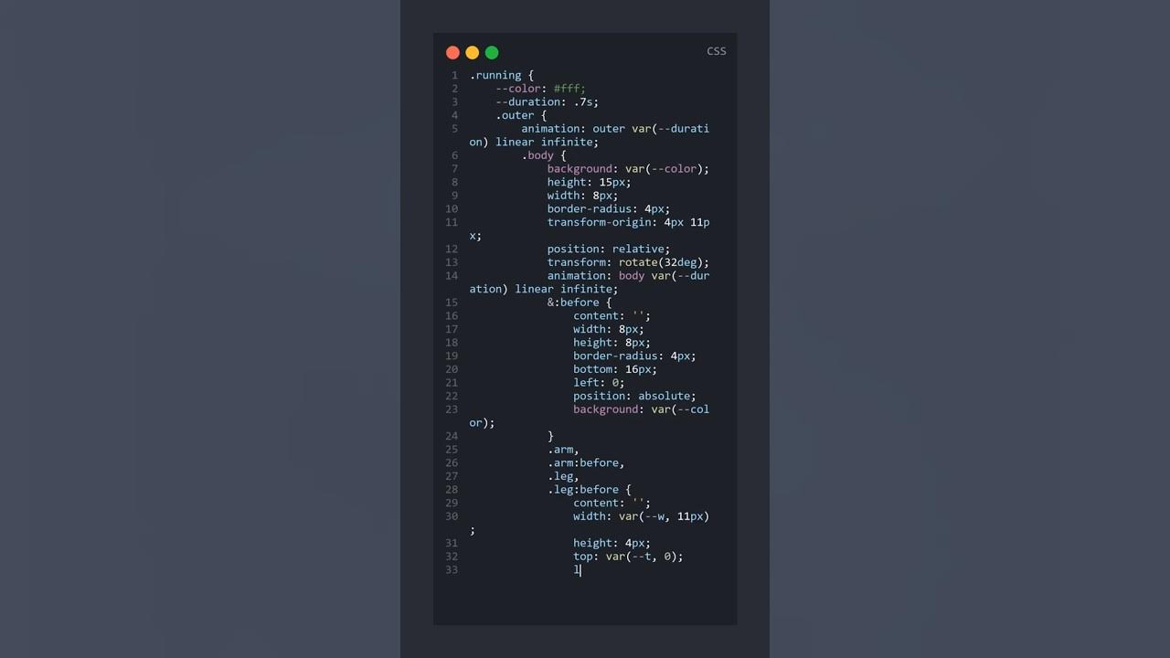 How to Create a Running Man Animation Using Pure CSS? - YouTube