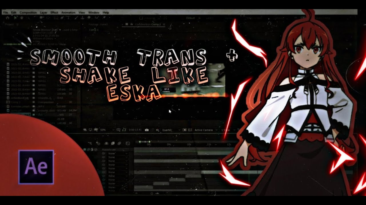 Smooth transition and Daddy shake like Eska Tutorial - After effects - YouTube