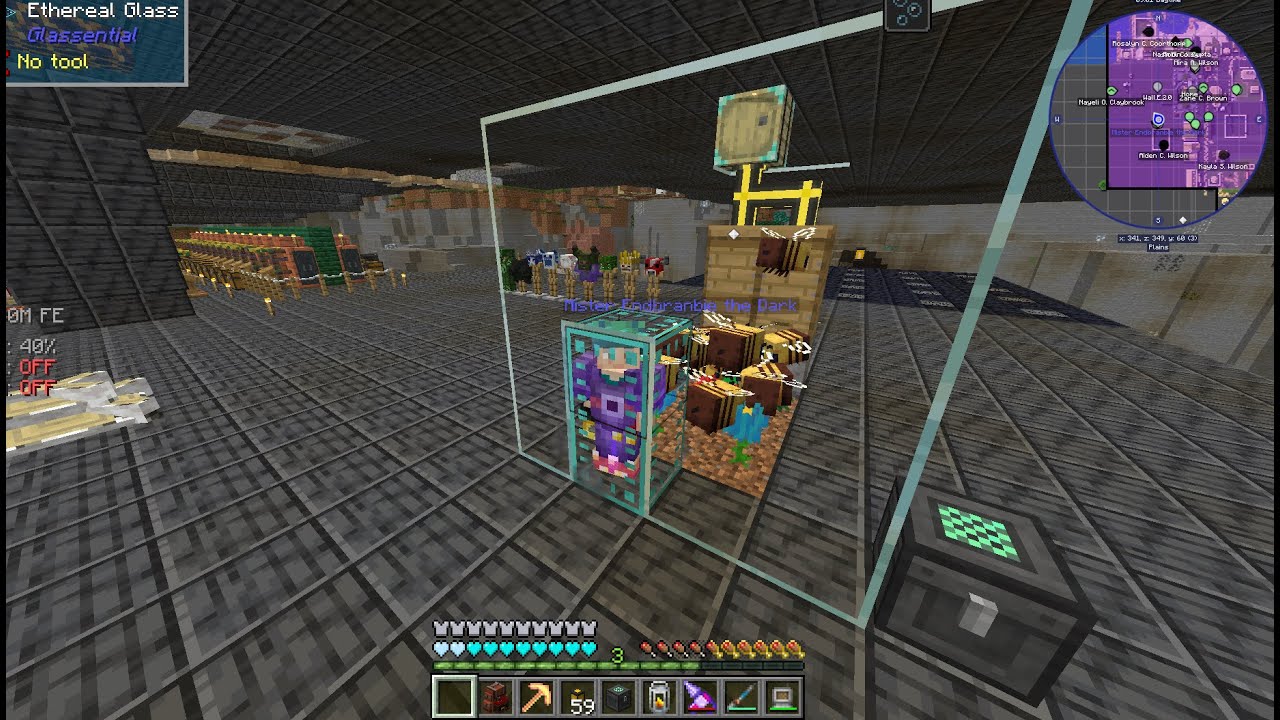 Minecraft All the Mods 7 Episode 133. Productive Bee. Breading Bees ...