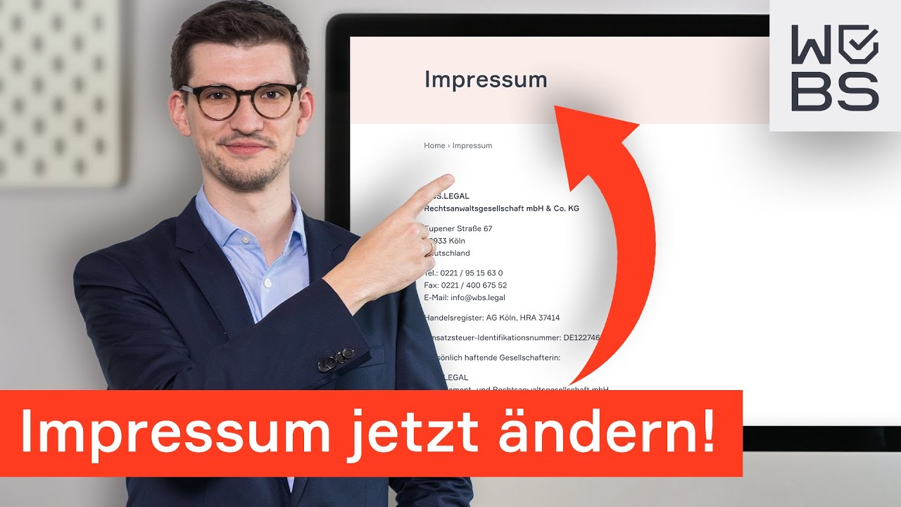 OS-Plattform eingestellt! Warum ihr sofort euer Impressum ändern müsst | WBS - Die Experten ...