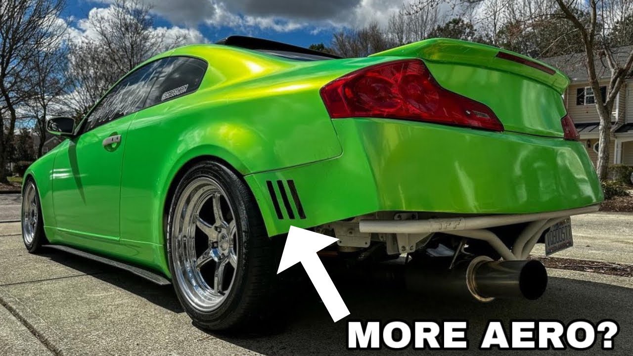 I wanted to CHANGE UP the REAR… So I CUT into the G35’s rear BUMPER ...