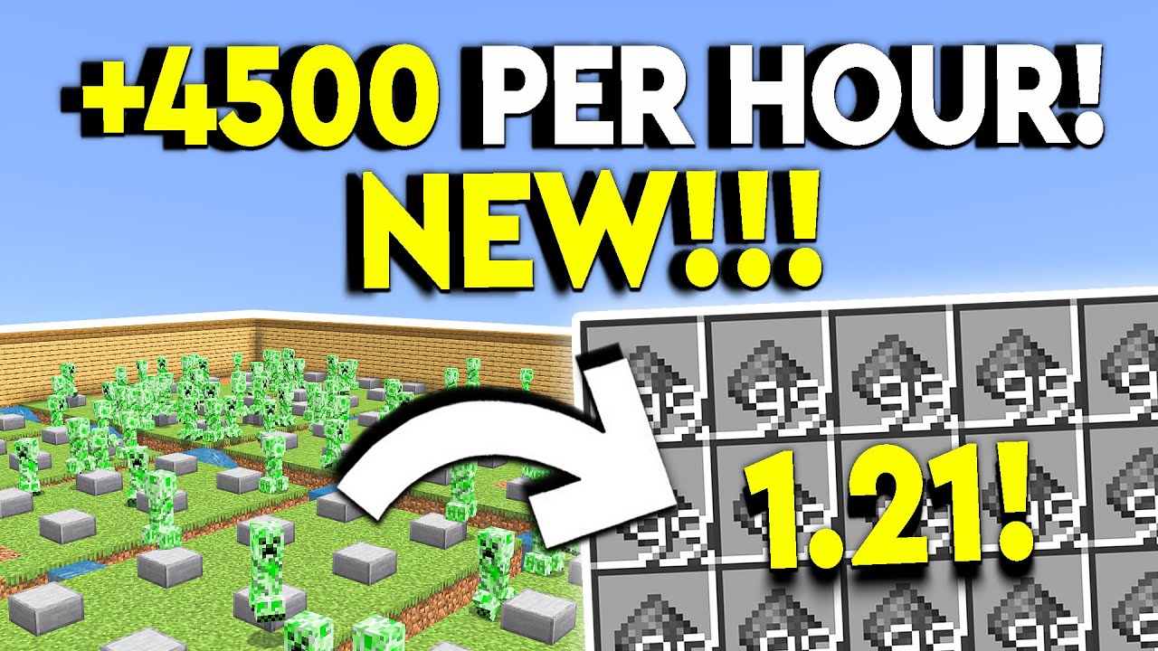 BEST INFINITE CREEPER FARM 1.21 Minecraft Bedrock - MCPE/Xbox/PS4 ...