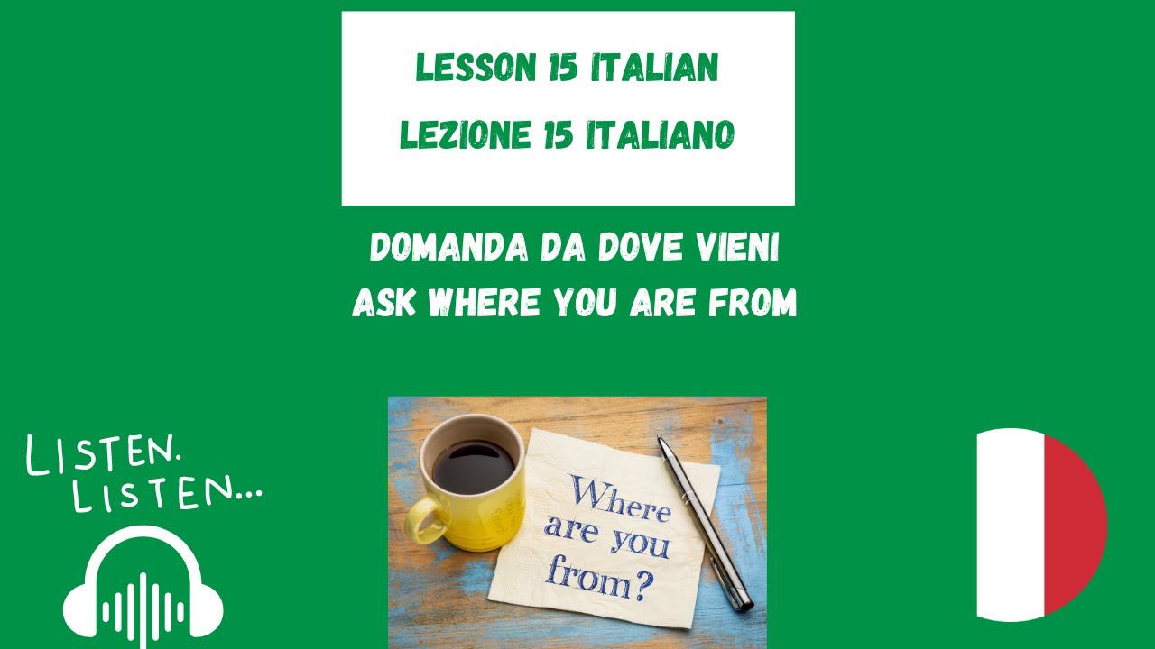 Ask Where are you from in Italian | Di dove sei - YouTube