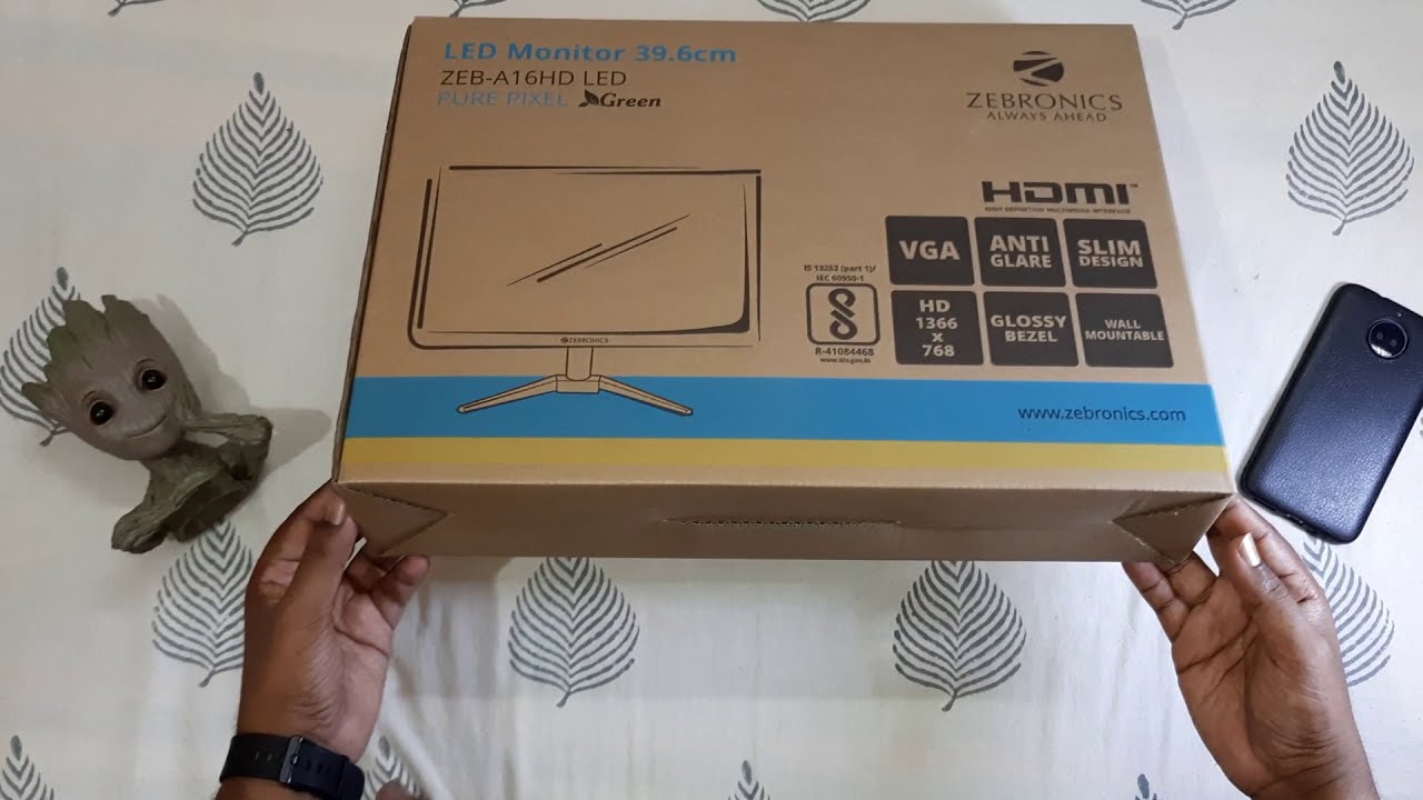 Zebronics 15.6 inch LED HD Monitor Unboxing and first impression. - YouTube