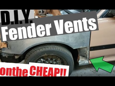 Fender cut outs/vents. DIY for cheap!! - YouTube