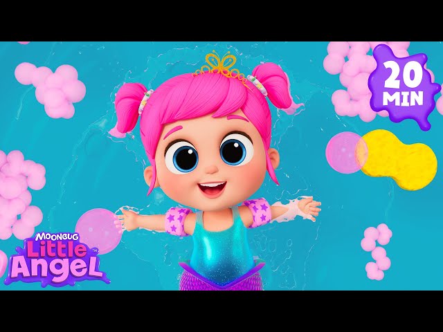 Mermaid Bubble Bath Time! 🫧 Jill's Playtime | Little Angel Kids Songs ...