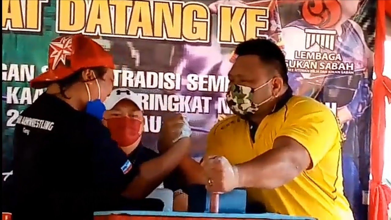 Armwrestling | Gusti lengan Keningau2022| biar betul vs HULK😲meja ...