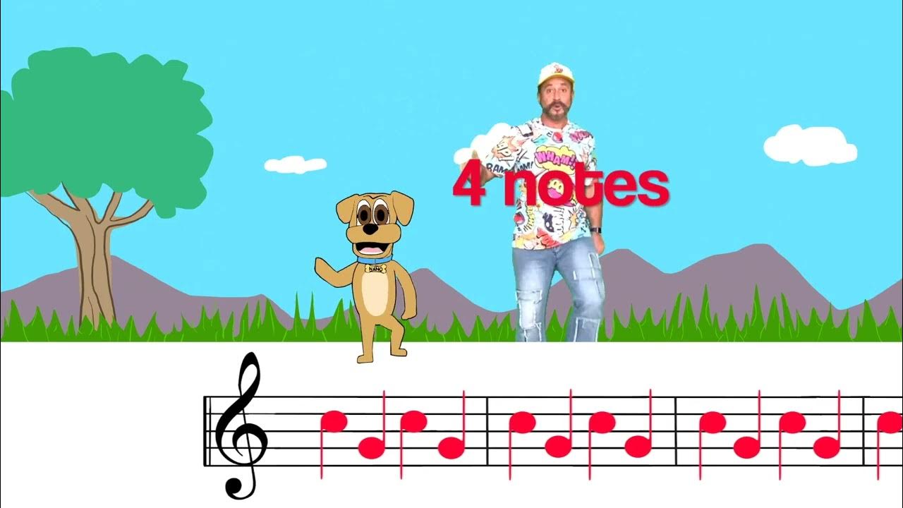 NANO SONG- A Doggie Line Dance to Learn Rhythms - YouTube
