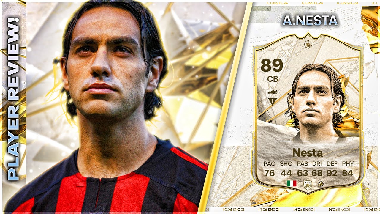 USABLE OR NOT??!!!!! ICON 89 RATED ALESSANDRO NESTA PLAYER REVIEW - EA ...