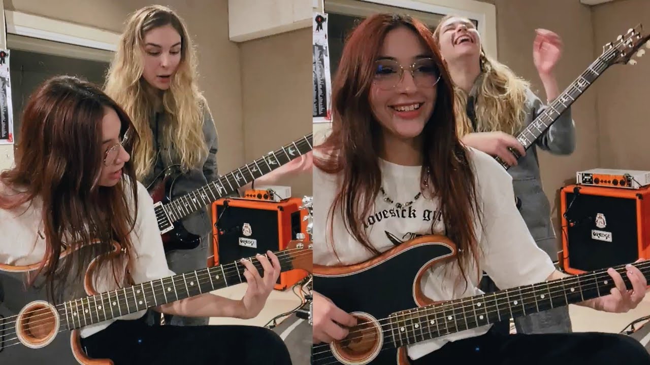The Warning | Pau learning to play guitar 🎸 - YouTube