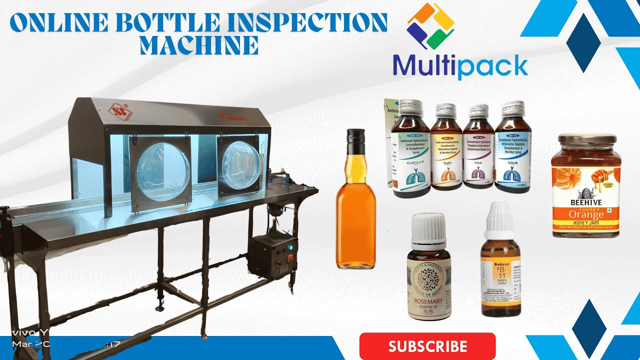 Online Bottle Inspection Machine | Jar Inspection Machine | Multipack ...