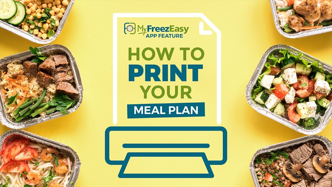 MyFreezEasy Feature: Print the Freezer Meal Plan You Create - YouTube
