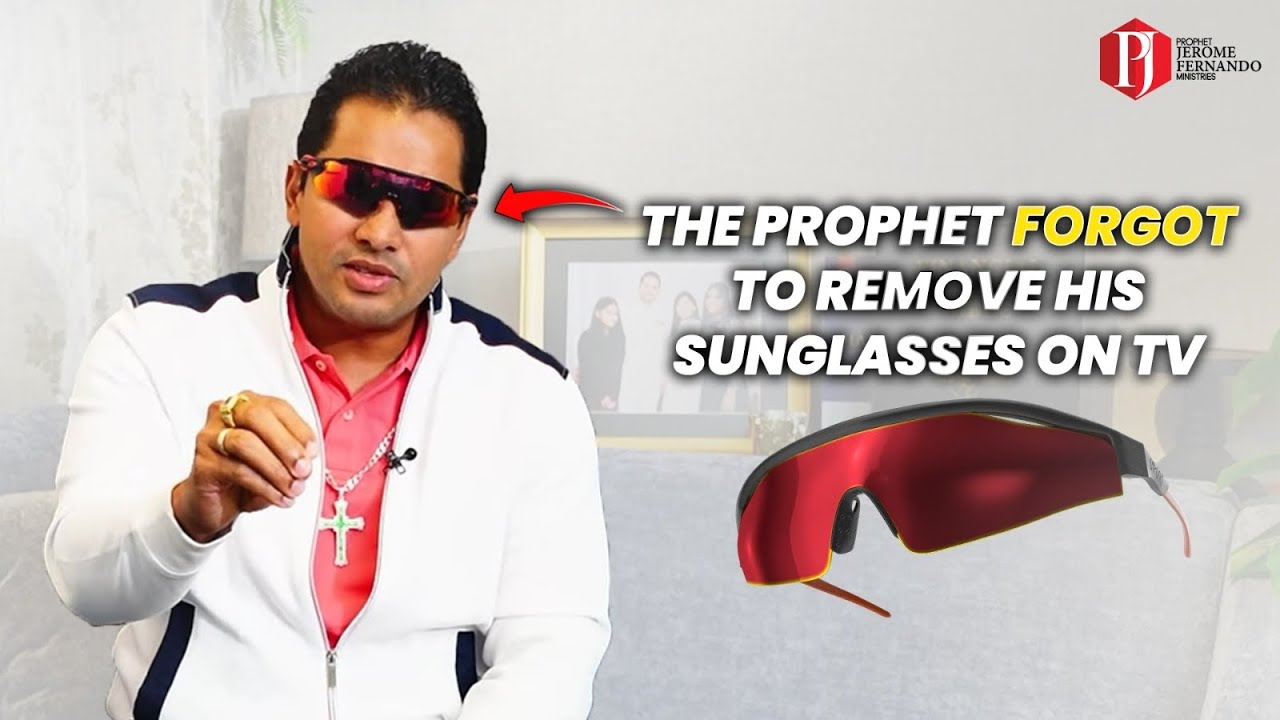 The Prophet forgot to remove his sunglasses on TV! - YouTube