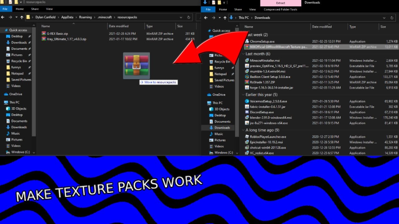 How To Download And Use Texture Packs In Minecraft - YouTube