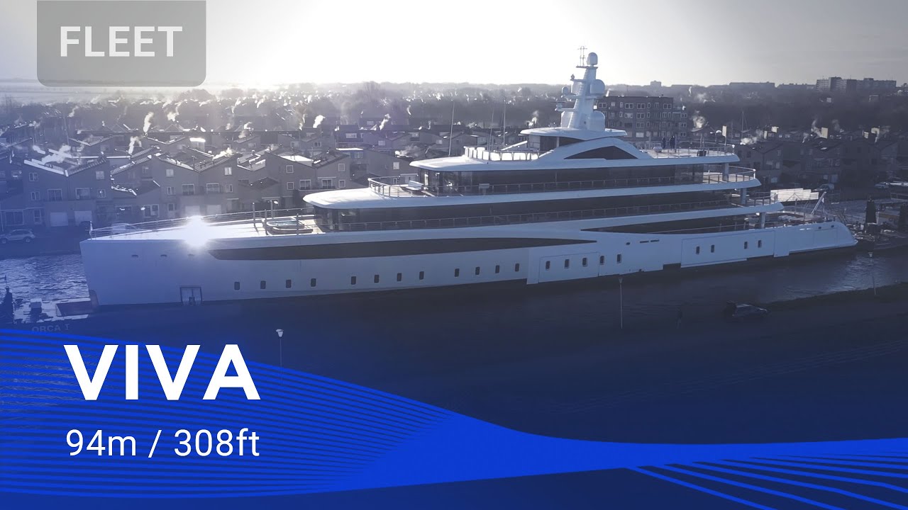 94-metre VIVA: a memorable transport to sea trials | Feadship - YouTube