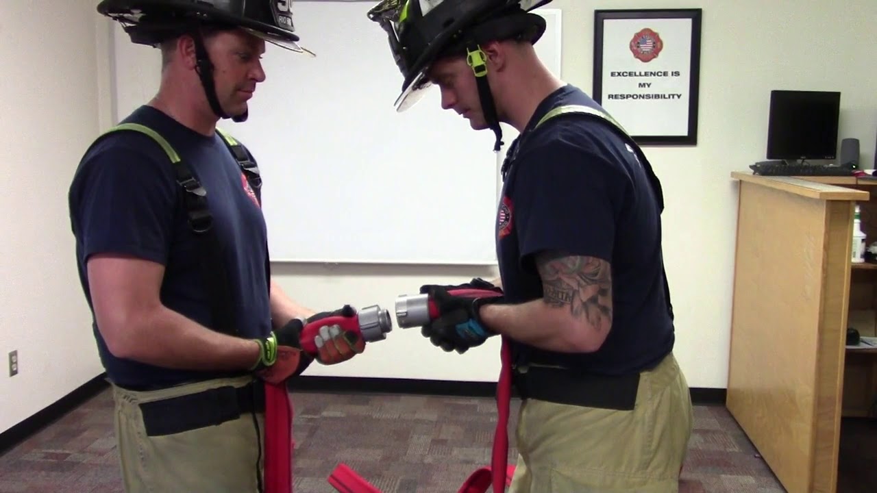 Skill Drill 15-3: Performing the 2 FF method for coupling a fire hose ...