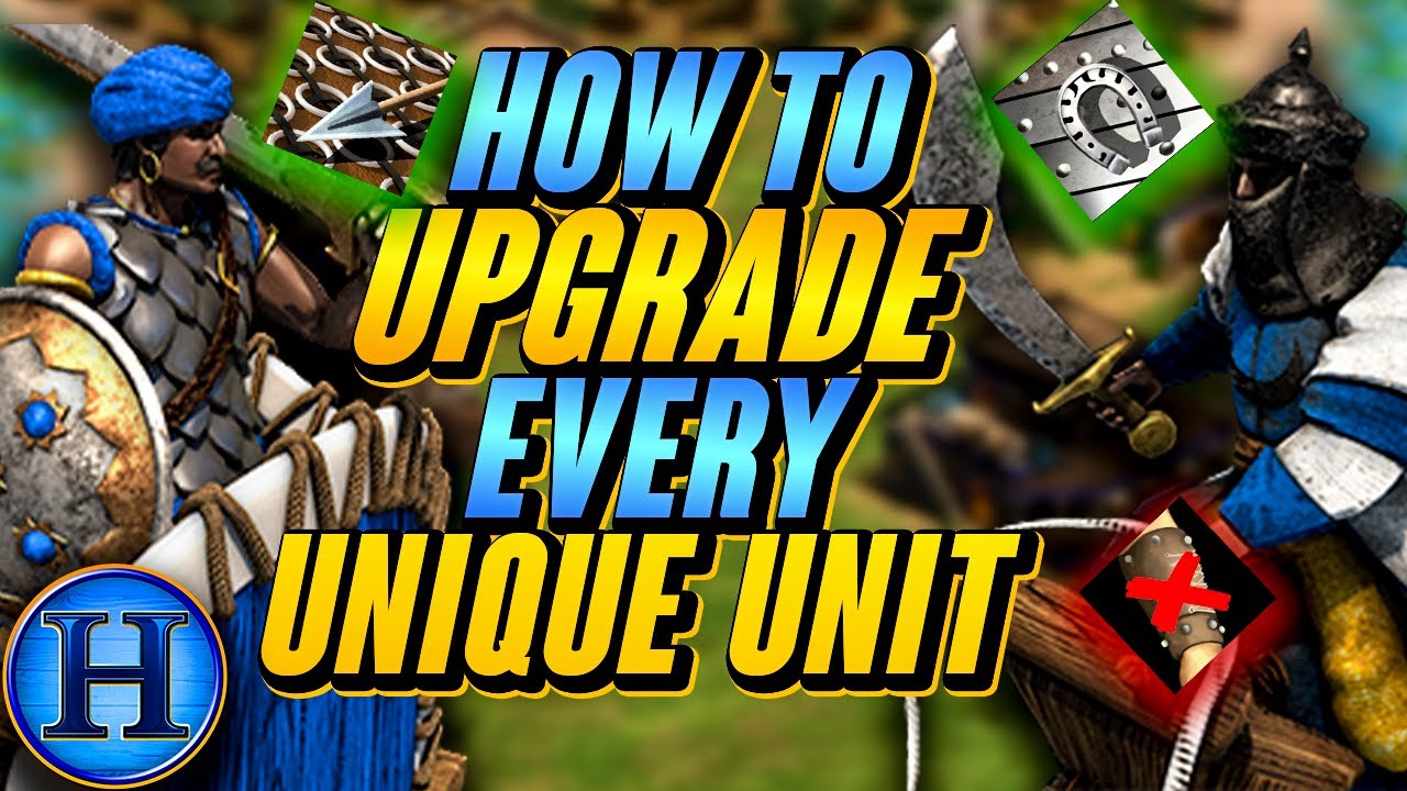 How To Upgrade Every Single Unique Unit In AoE2 - YouTube