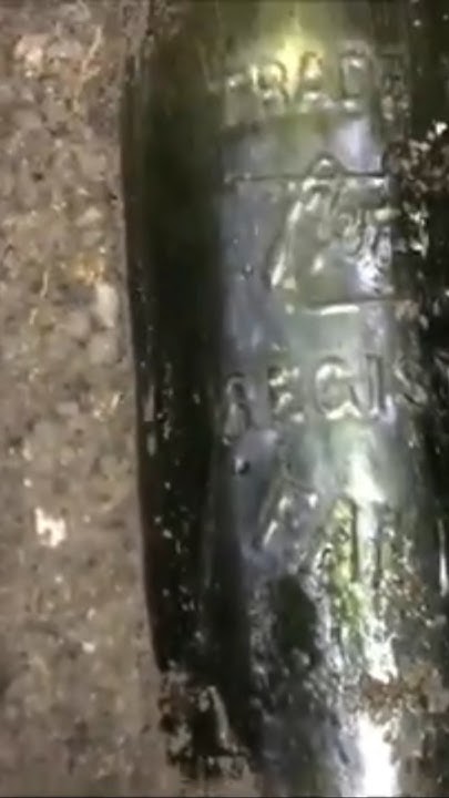 Robert Barr falkirk bottle now know as irn bru found bottle digging falkirk Scotland - YouTube