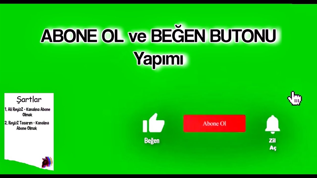 ABONE OL ve BEĞEN BUTONU Yapımı🔴4K 60FPS🔴 - YouTube
