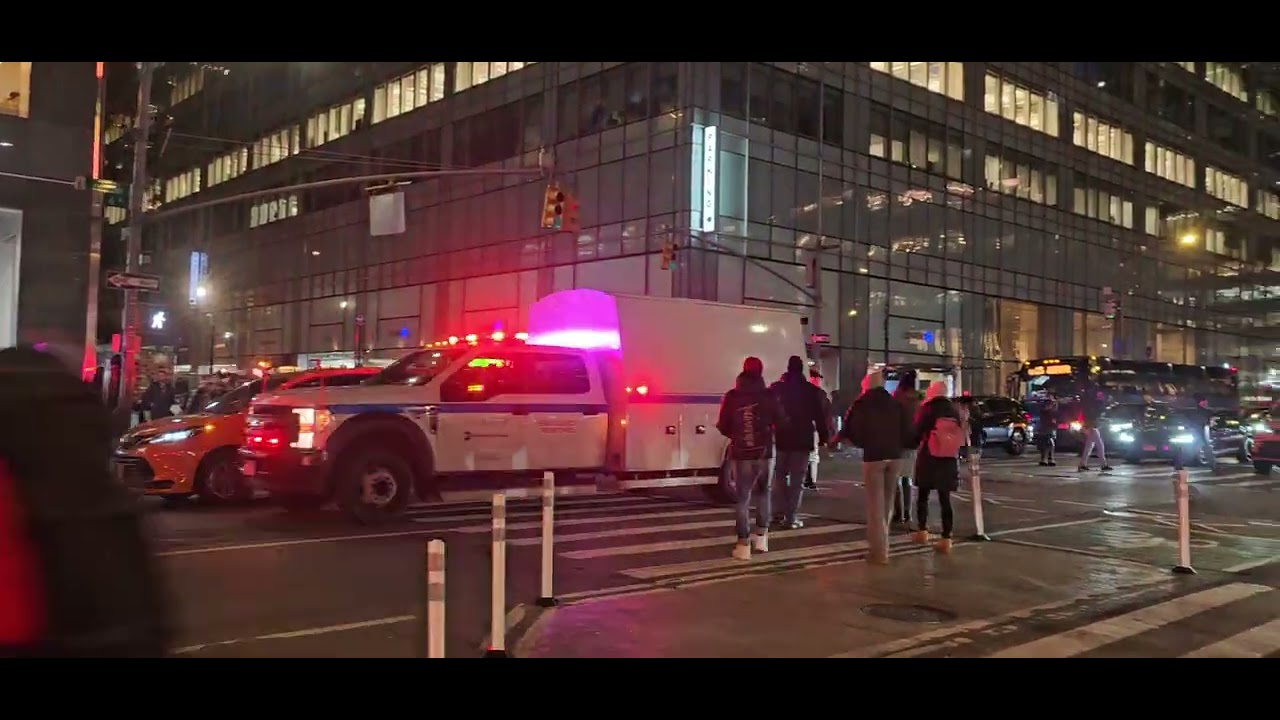 MTA Emergency Response Passing By On 6th Ave In Midtown, Manhattan, New ...