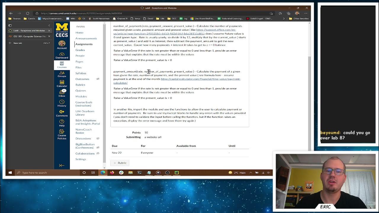 CIS 1501 - CS 1 for Data Scientists ( Python ) - Recursion - Fall 2021 - YouTube