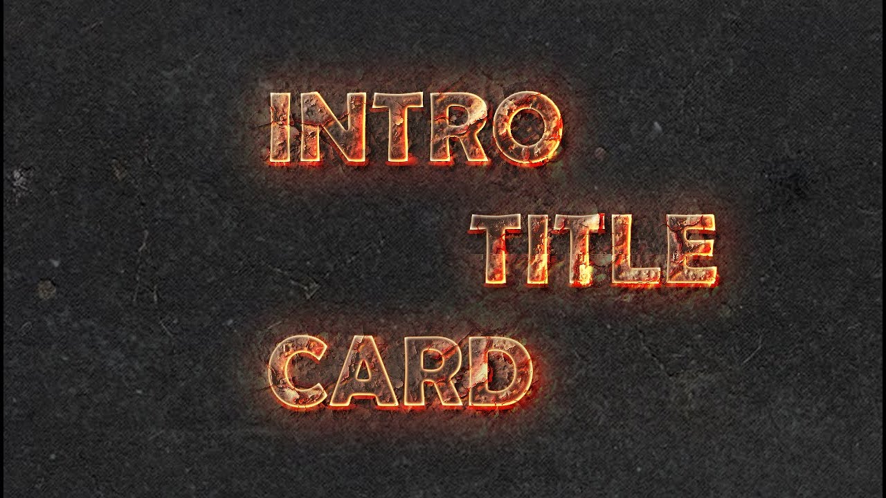 Intro Title Card Video - Cuts Studio - YouTube