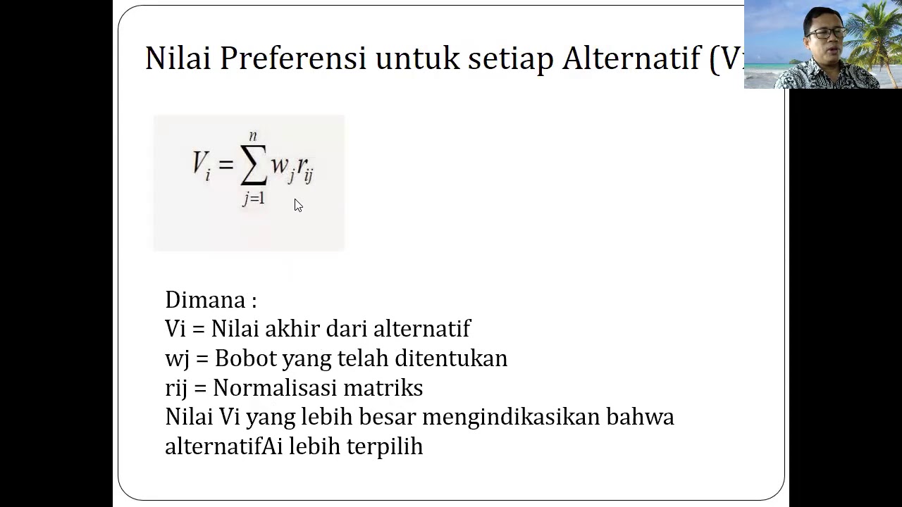 Mudah Memahami Metode Simple Additive Weighting - YouTube