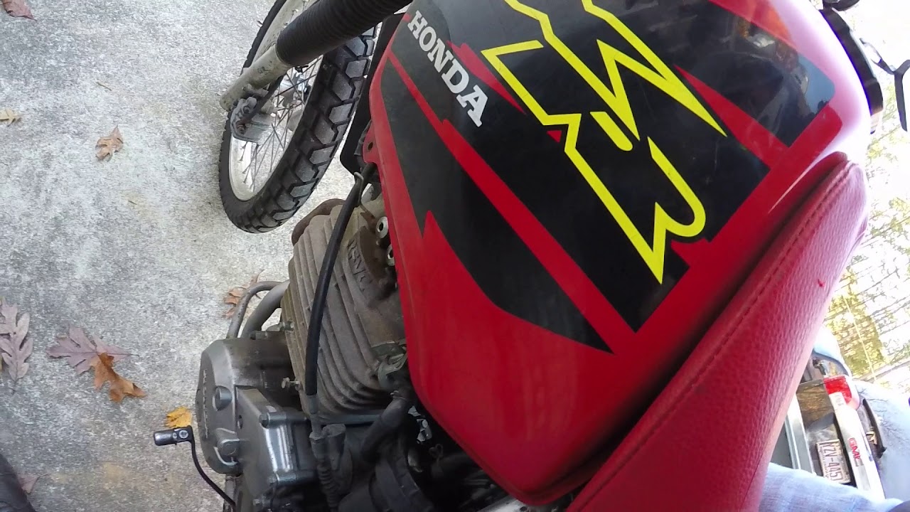 2000 XR650L - First start after TM40-6 Carb installed - YouTube