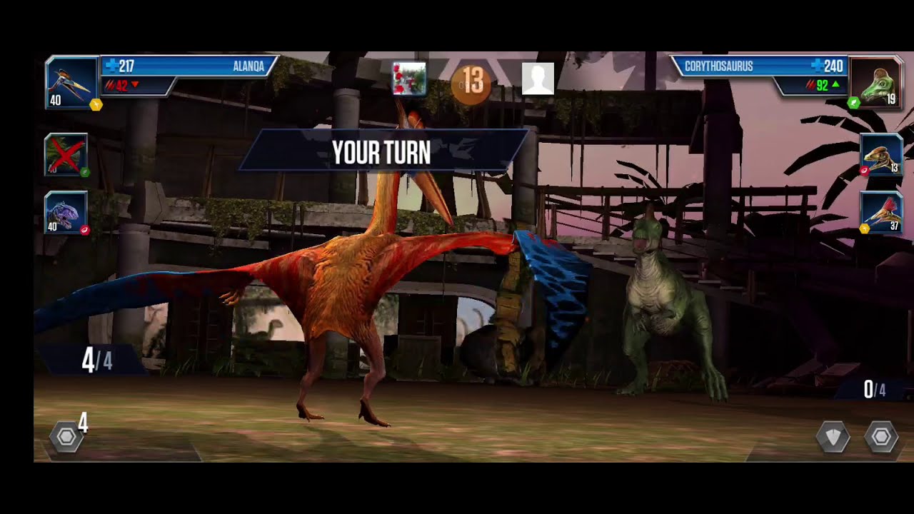 ALANQA UPGRADE MAX LEVEL BATTLE DINOSAURS / Jurassic World the game ...