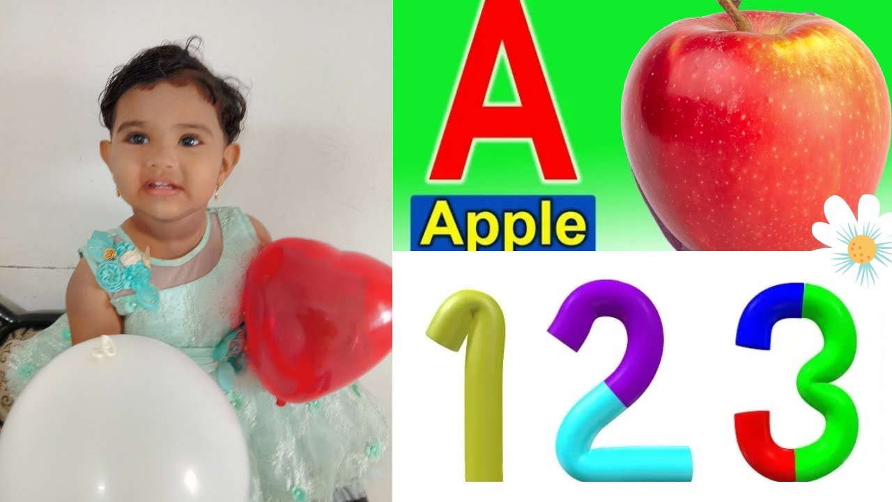 abc song / A for apple + 123 numbers 1 to 10 - YouTube