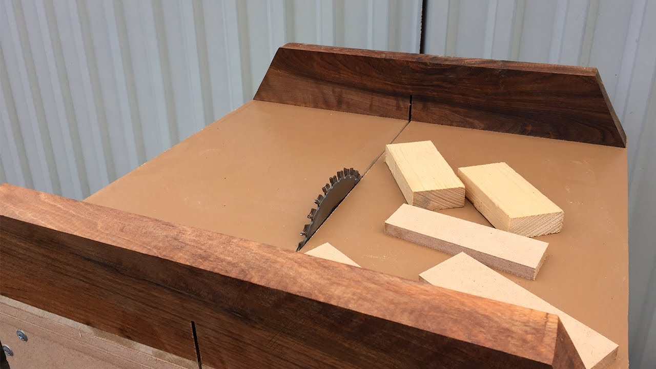 Make a Cross Cut Sled for Homemade Table Saw . Woodworking - YouTube