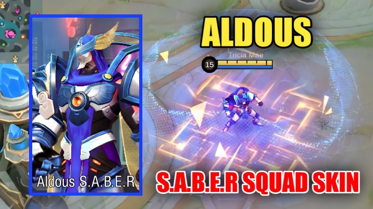 ALDOUS S.A.B.E.R SQUAD SKIN | ALDOUS NEW SKIN | Mobile Legends - YouTube