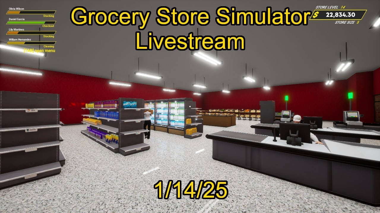 Grocery Store Simulator Livestream - 1/14/25 - YouTube