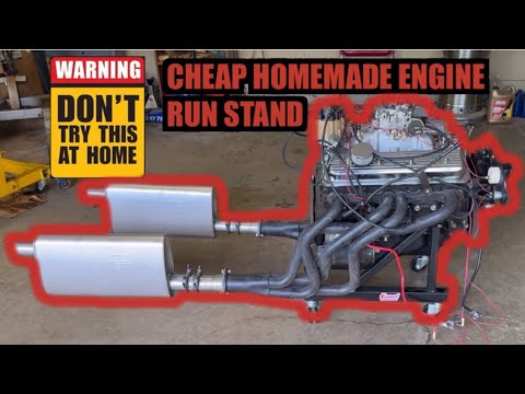 How To Set Up A Simple $150 Engine Test Stand - YouTube