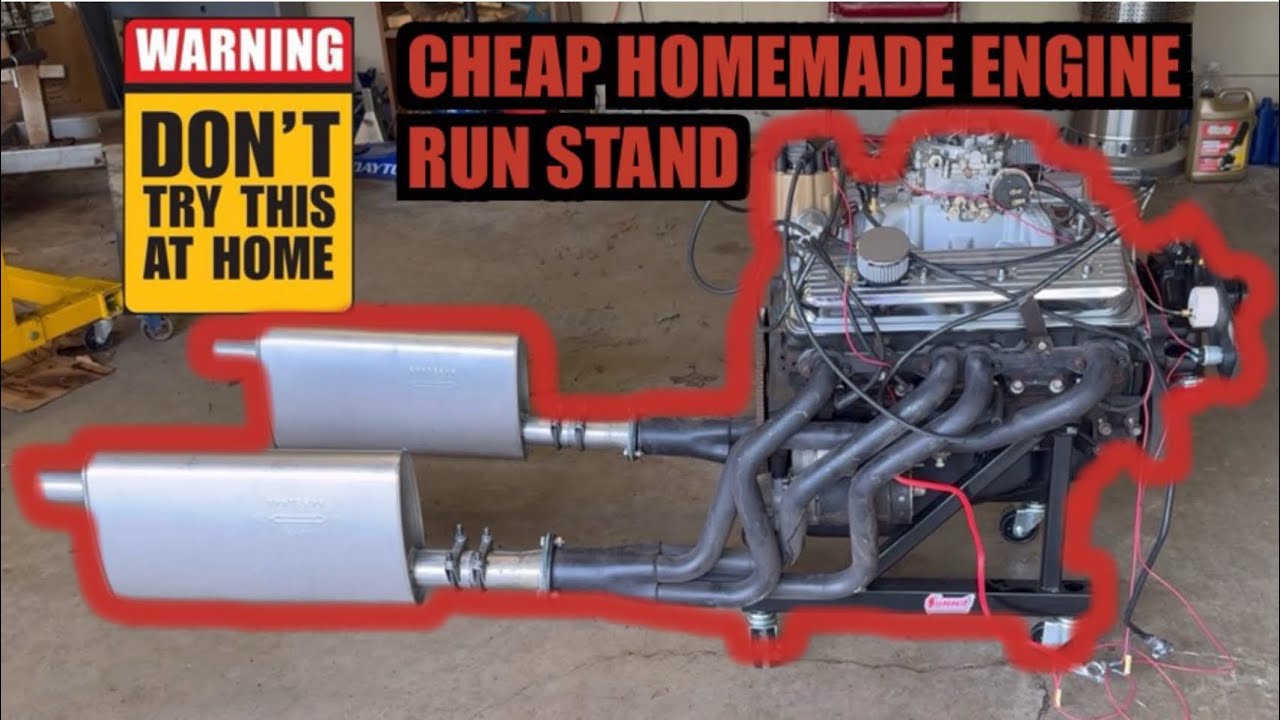 How To Set Up A Simple $150 Engine Test Stand - YouTube