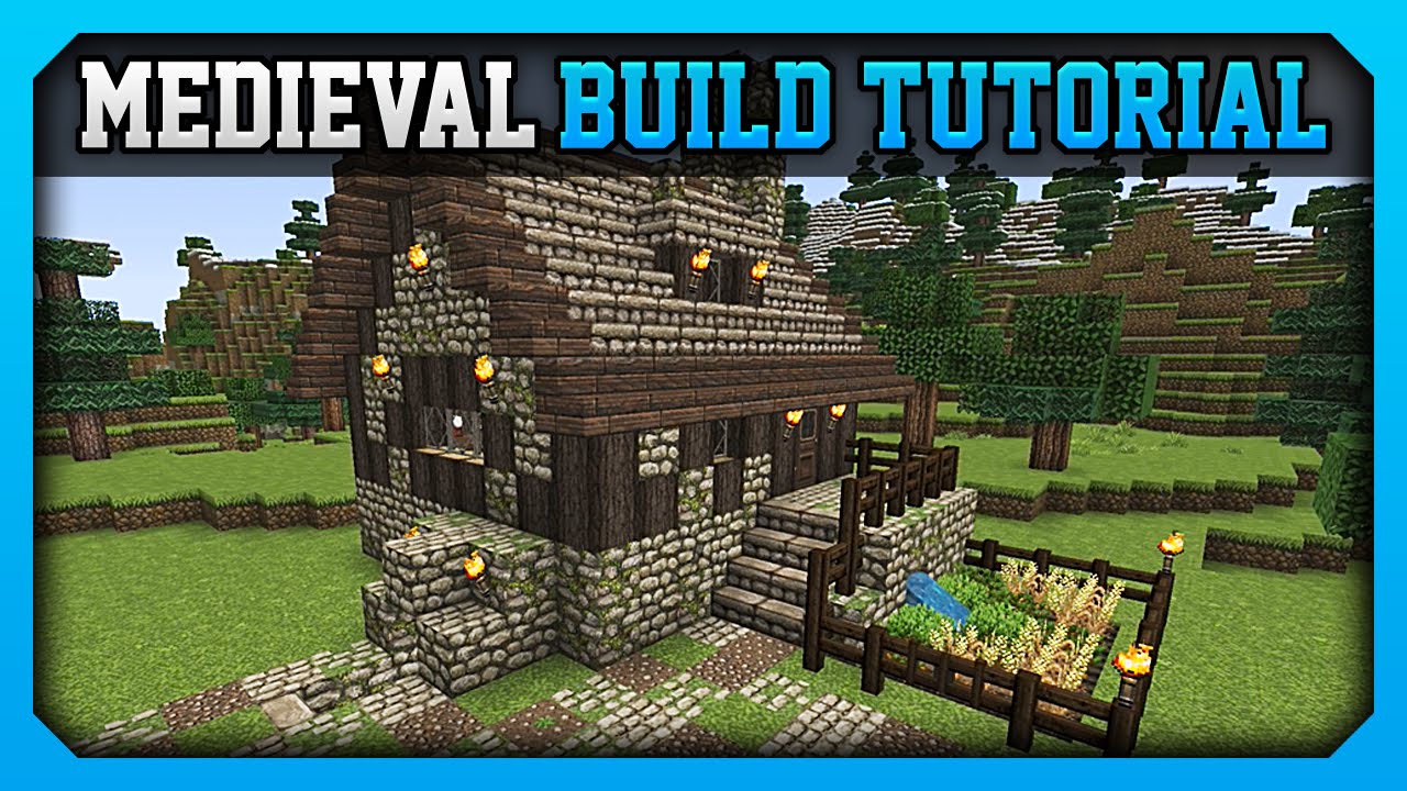 Minecraft Medieval Build Tutorial - Small House - YouTube